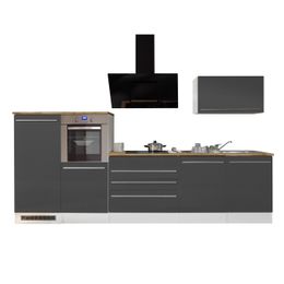 respekta-Premium-K&uuml;chenblock - 320x60x200cm - silber -