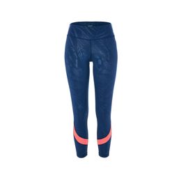 Tchibo - 7/8-Sporttight - Damen - Gr. XL - dunkelblau/print