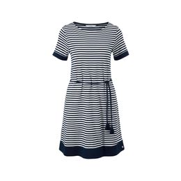 Tchibo - Jerseykleid - Damen - Gr. L - dunkelblau/gestreift