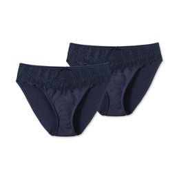 Tchibo - 2 Slips - Damen - Gr. S - dunkelblau