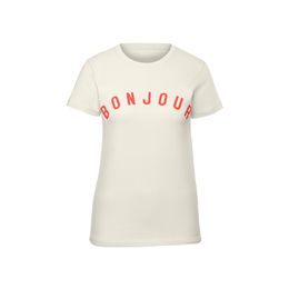 Tchibo - T-Shirt mit Print - Damen - Gr. S - orange/print