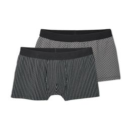 Tchibo - 2 Slipboxer - Herren - Gr. Xl/7 - schwarz/gestreift