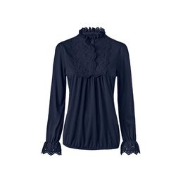 Tchibo - Blusenshirt mit Stehkragen - Damen - Gr. S - dunkelblau