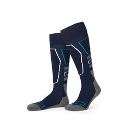 Tchibo - Thermo-Skisocken mit Wolle - Unisex - Gr. 43-46 - dunkelblau