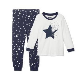 Tchibo - Pyjama - Baby - Gr. 86/92 - dunkelblau/print