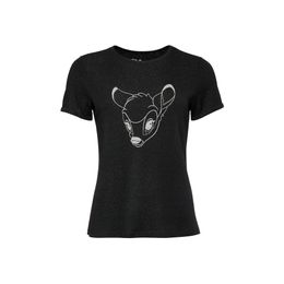 Tchibo - Kurzarmshirt &raquo;Disney&laquo; - Damen - Gr. S - silber/print