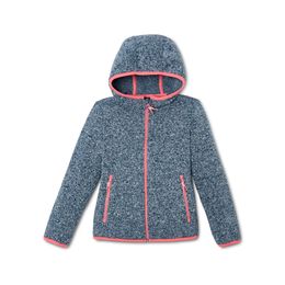Tchibo - Strickfleecejacke mit Kapuze - M&auml;dchen - Gr. 158/164 - hellblau