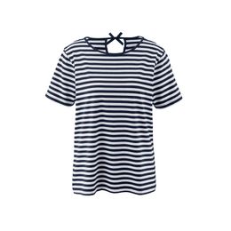Tchibo - Gestreiftes Kurzarmshirt - Damen - Gr. XL - dunkelblau/gestreift