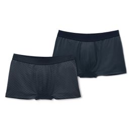 Tchibo - 2 Microfaser-Slipboxer - Herren - Gr. Xl/7 - dunkelblau/gestreift