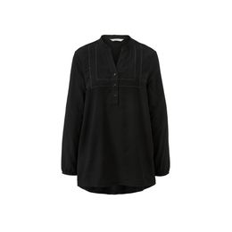 Tchibo - Tunikabluse im Materialmix - Damen - Gr. L - schwarz