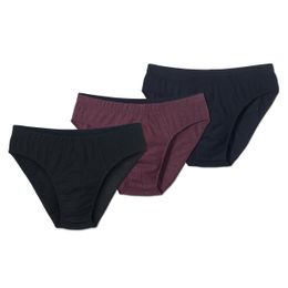 Tchibo - 3 Slips - Herren - Gr. L/6 - bordeaux/print