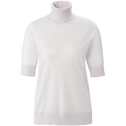 Peter Hahn - Rollkragen-Pullover, beige, Gr. 36 / S - Schurwolle