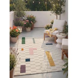 benuta Pop In- & Outdoor-Teppich Lilou Multicolor 120x170 cm - Teppich f&uuml;r Balkon, Terrasse & Garten