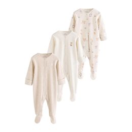 next Schlafanzug Jungen Gr&ouml;&szlig;e 44 beige / camel / ecru / taubenblau