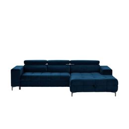 Twist Ecksofa aus Mikrofaser Caro blau Ma&szlig;e (cm): B: 289 H: 93 T: 175.0 &raquo; M&ouml;bel Kraft