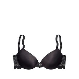 Lascana Push-up-BH schwarz Gr. 80D. Mit Integriertem Kissen und mit B&uuml;gel