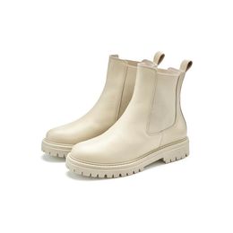 ELBSAND Stiefelette 'Chelseaboots, Schlupfstiefel, Lederstiefelette, Herbststiefelette' beige Gr. 42 f&uuml;r Damen