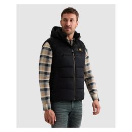 PME-Legend Pme Legend Herren PME LEGEND Cordweste mit Besatz in Cord-Optik, mit Kapuze schwarz XXL