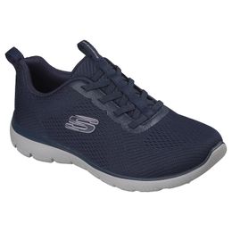 Skechers Damen Slip-On Sneaker &raquo;SUMMITS&laquo; Schlupfschuh, Halbschuh, Freizeitschuh mit elastischen Schn&uuml;rsenkeln blau 43