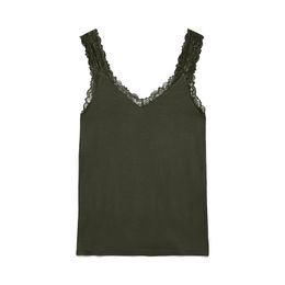 V&eacute;ro Moda Vero Moda Damen Tr&auml;gertop &raquo;VMROSA SL TOP JRS NOOS&laquo; Viskosemischung, Spitzen Detail gr&uuml;n M