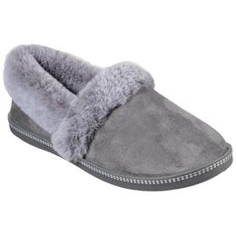 Skechers Damen Pantoffel &raquo;COZY CAMPFIRE TEAM TOAST&laquo; Hausschuh mit Memory Foam-Ausstattung grau 36
