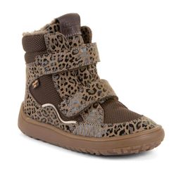 froddo M&auml;dchen froddo Barfu&szlig;schuh &raquo;BAREFOOT TEX WINTER&laquo; Klettschuh, Winterstiefel mit TEX-Membrane braun 26