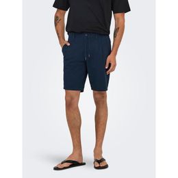 Only & Sons Only & Sons Herren ONLY & SONS Shorts &raquo;ONSLEO LIFE 0009 SEERSUCKER SHORTS NOOS&laquo; blau L, N-Gr