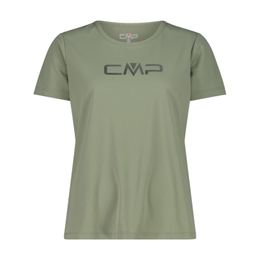 CMP Damen CMP Funktionsshirt &raquo;WOMAN CO T-SHIRT&laquo; f&uuml;r Erwachsene, mit sportlichem Stil, Kurzarm, gerader Abschluss gr&uuml;n 34