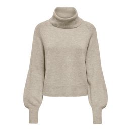 Only Damen Only Rollkragenpullover &raquo;ONLOLIVIA LS ROLL NECK CC KNT&laquo; Materialmix, regular fit beige M