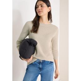 Cecil Damen Strickpullover mit U-Boot-Ausschnitt beige M (40)