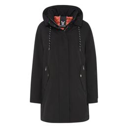 Fuchs & Schmitt Fuchs Schmitt Damen Kurzmantel abnehmbare Kapuze, Regular fit, verdeckter Rei&szlig;verschluss 42