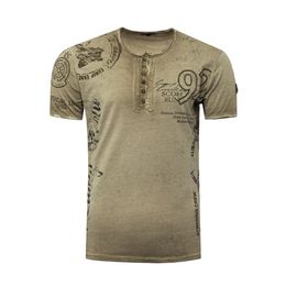 Rusty Neal T-Shirt Herren Gr&ouml;&szlig;e S khaki
