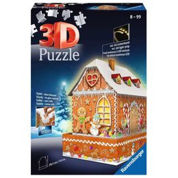Ravensburger Puzzle 216 Teile Konstruktionsspiel Lebkuchenhaus bei Nacht in bunt | Gr.: onesize
