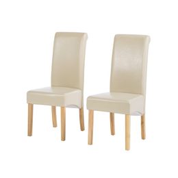 home24 Polsterstuhl Nello I in Creme | Gr.: onesize