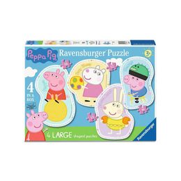 Ravensburger Puzzle 10 + 12 + 14 + 16 Teile Zeit f&uuml;r Spiel und Spa&szlig; in bunt | Gr.: onesize