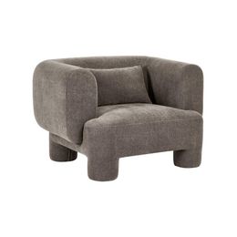 Beliani Sessel HOGBO in Braun - (W) 110 x (H) 73 x (L) 93 cm | Gr.: onesize