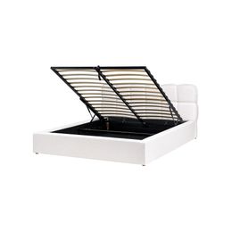 Beliani Doppelbett BASTON in Wei&szlig; - (W) 192 x (H) 94 x (L) 227 cm | Gr.: onesize
