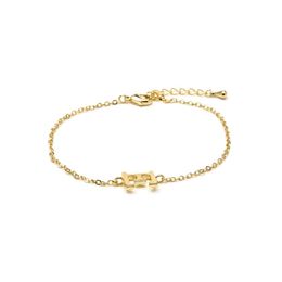 Luxenter bracelet with 18-K yellow gold finish - Alphabet | Gr.: onesize