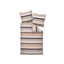 Janine Bettw&auml;sche J.D. 87116 in sand braun | Gr.: 135 x 200 + 80 x 80 cm