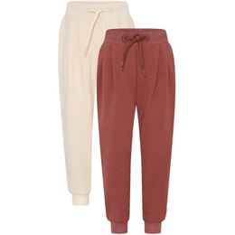 Minymo Kinder Sweat Pants "Basic Sweat Pants (2-pack)" in Braun | Gr.: 98