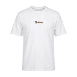 Volcom T-Shirt 'Linear' Herren Gr&ouml;&szlig;e L oliv / orange / wei&szlig;
