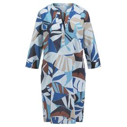 Peter Hahn - Kleid mit V-&Ouml;ffnung, blau, Gr. 48 / XL