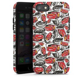 DeinDesign iPhone 8 Handy Panzer Handyh&uuml;lle robuste Outdoor H&uuml;lle Schutzh&uuml;lle gl&auml;nzend Cars Lightning Mcqueen 95 Disney Pixar Tough Case