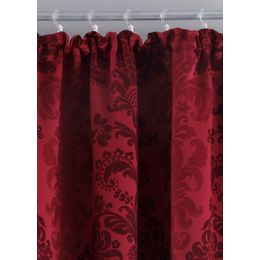 bonprix Blickdichter Vorhang aus gewebtem Jacquard in vielen Gr&ouml;&szlig;en (1er Pack), rot, Gr.245x270 cm, Schwerer Jacquard-Vorhang mit edlen Ornamenten