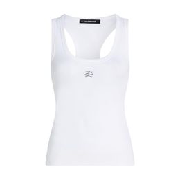 K by KARL LAGERFELD Karl Lagerfeld Top Damen Gr&ouml;&szlig;e M wei&szlig;