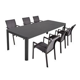 Garden Pleasure Gartenm&ouml;belset 'Amira' f&uuml;r 6 Personen Aluminium