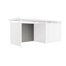 BioHort R&uuml;ckwand zum Seitendach silber-metallic 266 x 181 cm f&uuml;r Ger&auml;tehaus HighLine H2-H5