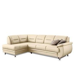 Sit & More Ecksofa SIT & MORE, B:250cm H:85cm T:164cm, beige, Luxus-Kunstleder;Kunstleder Softlux;NaturLEDER (echtes Rindleder)/Korpus passendes Kunstleder