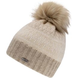 Chillouts Damen Beanie "Hedwig Hat", beige, Strick, Obermaterial: 76% Polyester, 12% Polyamid, 12% sonstige Fasern, M&uuml;tzen