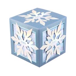 ZMILE COSMETICS Damen Kosmetik-Adventskalender "ZMILE COSMETICS Adventskalender Snow Flake Cube frosty white", blau, B:15cm H:15cm T:15cm,